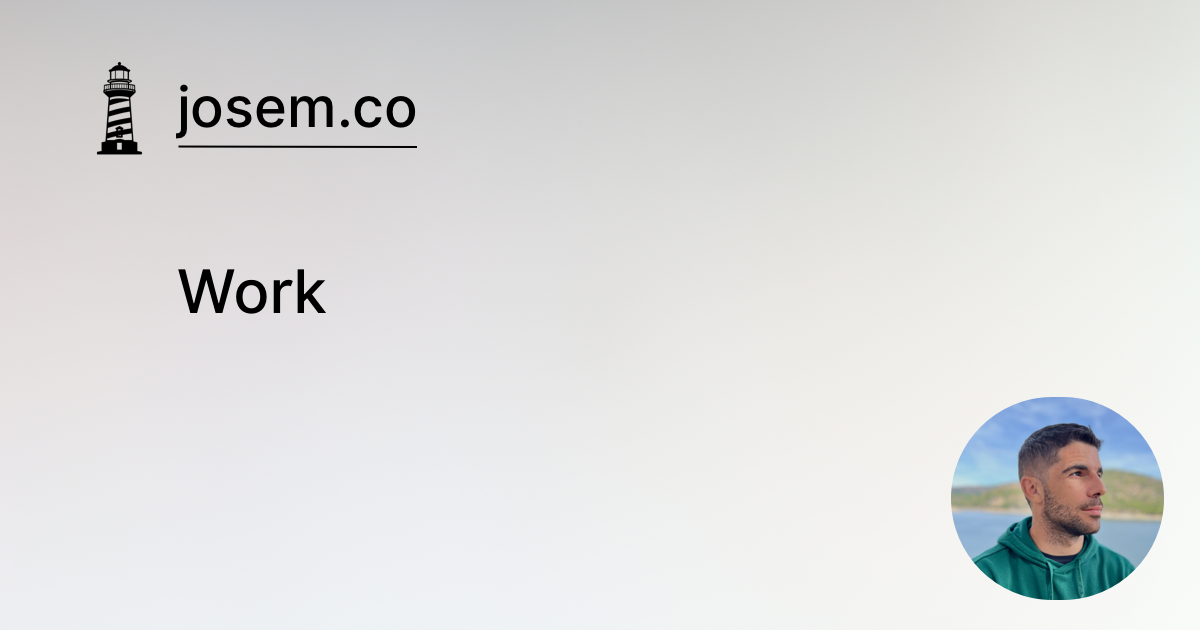 Work | Jose M.